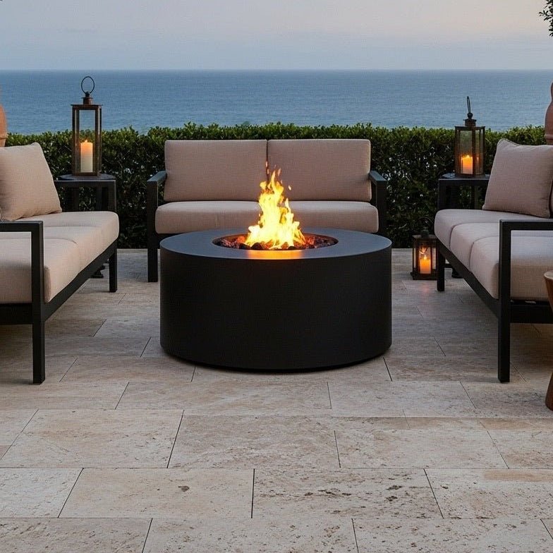 Circa Fire Pit Table | Modern Round Aluminum by Modofire