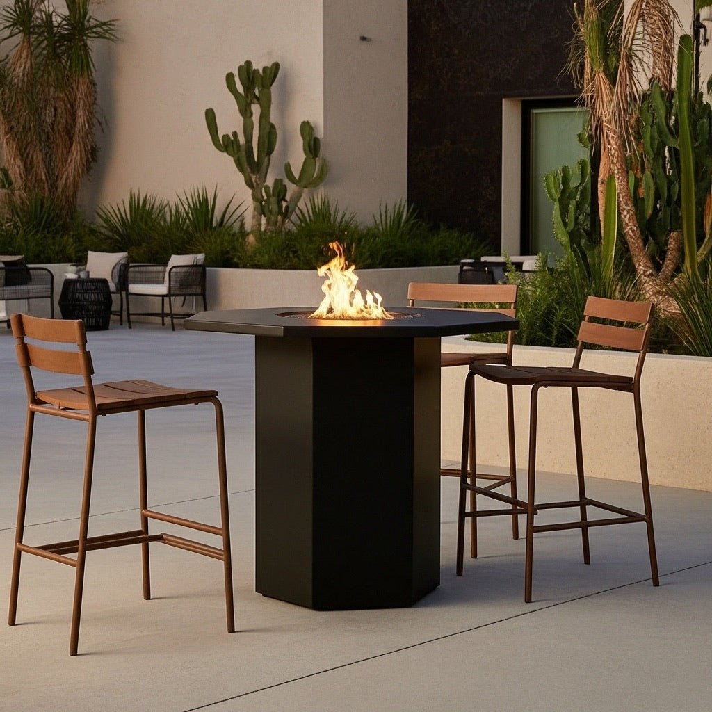 Octo Fire Pit Bar Table | Octagonal Aluminum by Modofire