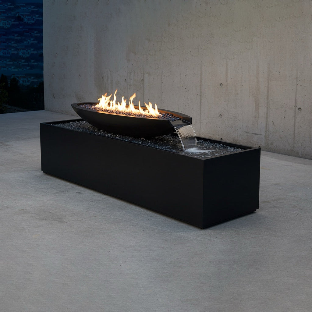Oval Float Fire & Water Table- Custom – Modofire