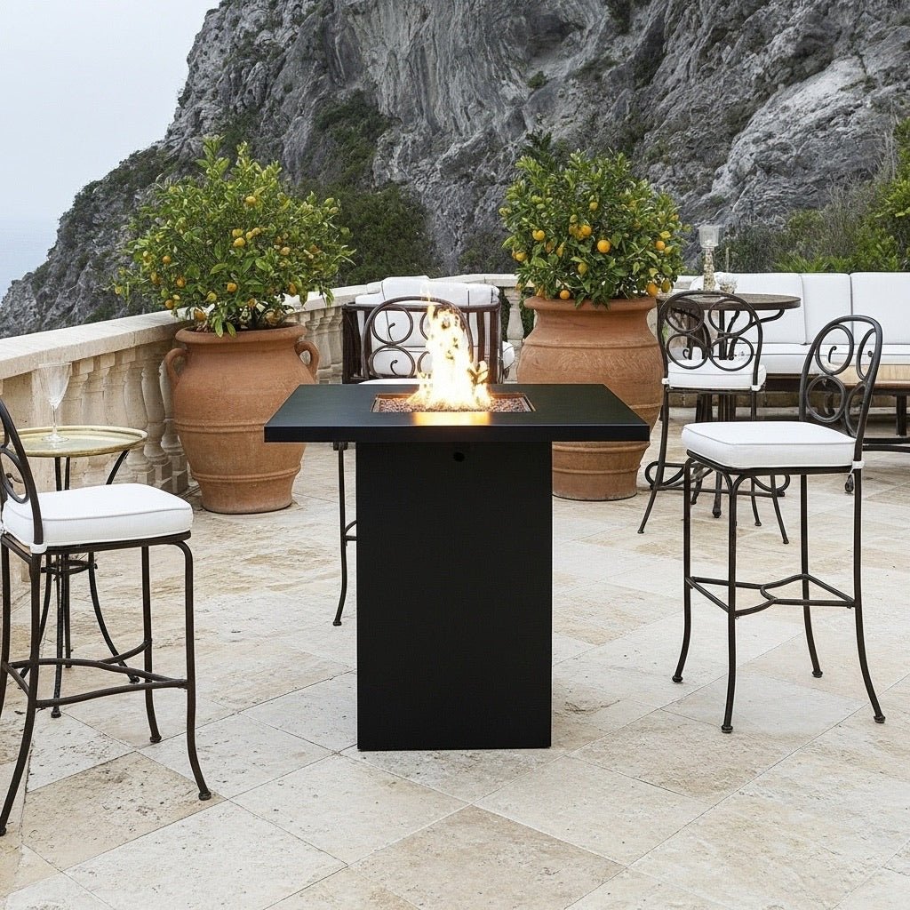 Quad Fire Pit Bar Table | Custom Aluminum by Modofire
